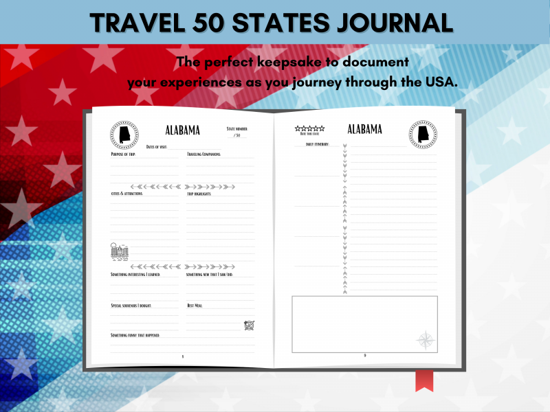 Travel 50 States Journal (Paperback)
