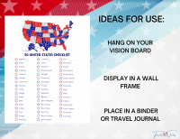 50 United States Checklist PRINTABLE
