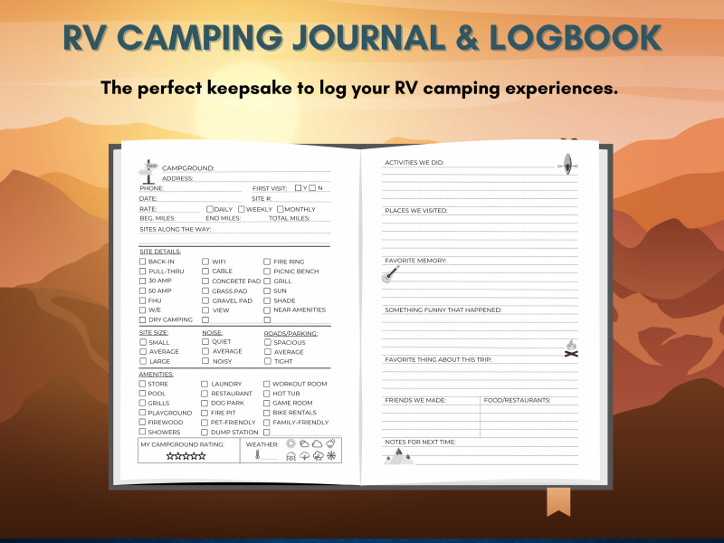 RV Camping Journal & Logbook