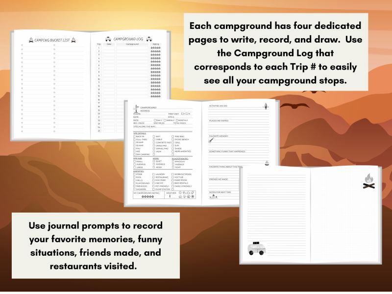 RV Camping Journal & Logbook