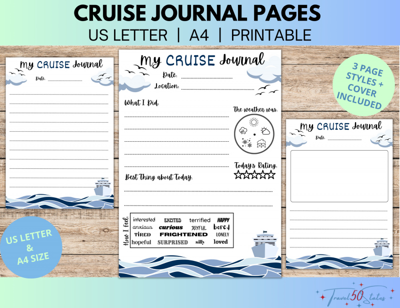 Cruise Journal Printable Pages