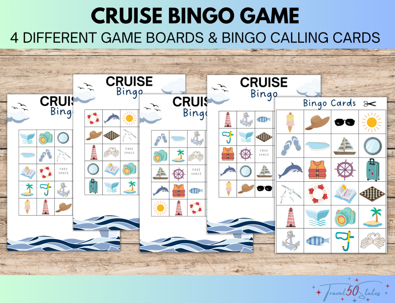 Cruise Games and Activities Printable Bundle