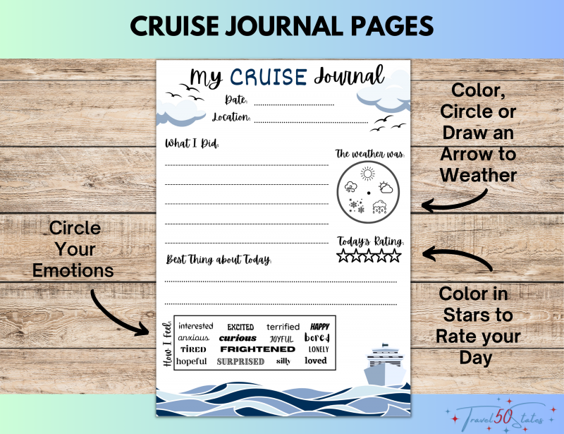 Cruise Journal Printable Pages