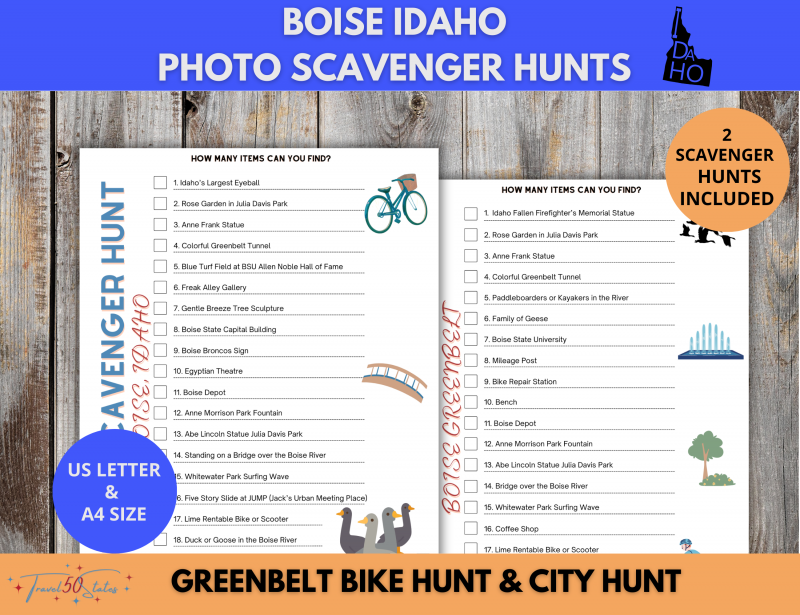 Boise Idaho Photo Scavenger Hunts