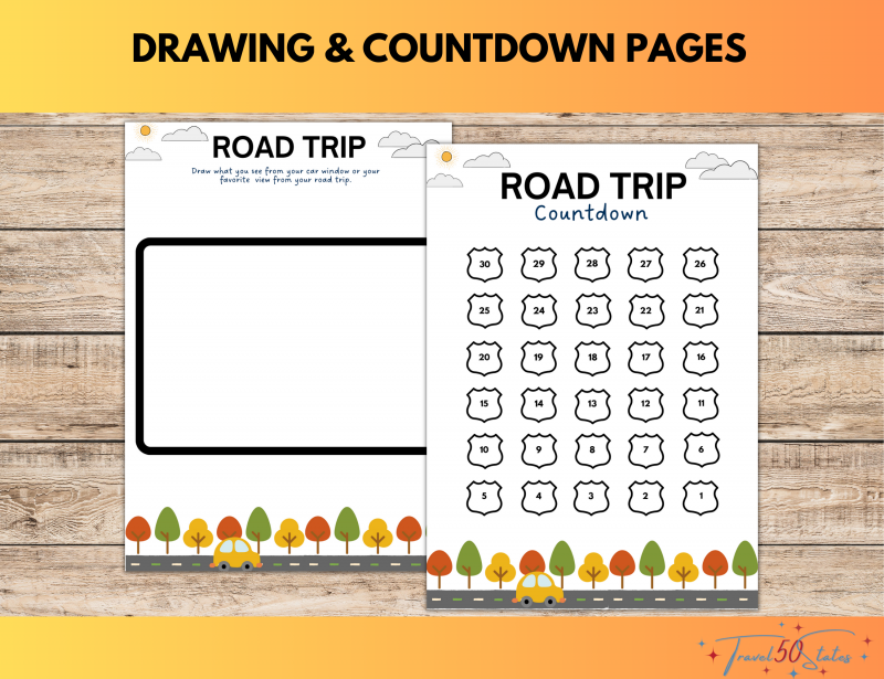 Road Trip Games and Activities Printable Bundle